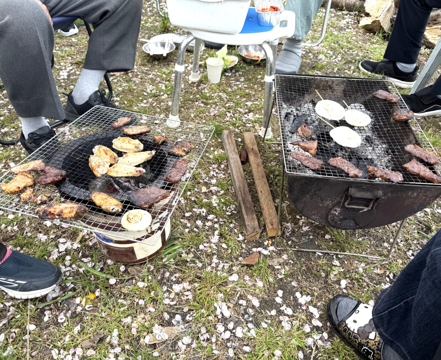 地元でお花見BBQ | 株式会社サンワイ・スマイルバンク